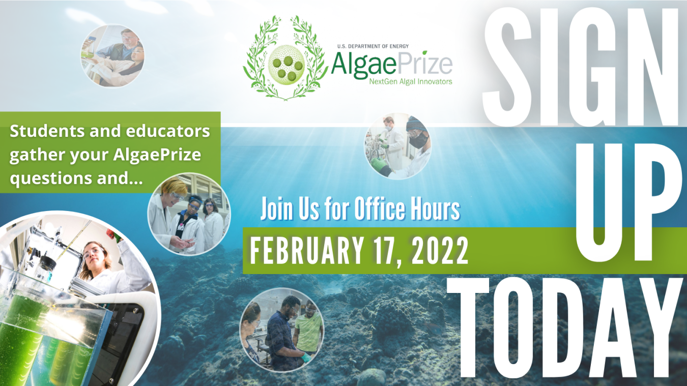 Webinar: AlgaePrize Office Hours | Department of Energy